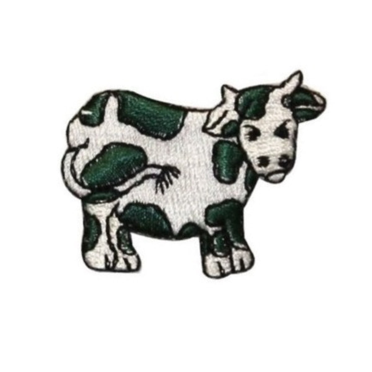 ID 0710G Cartoon Cow Patch Farm Animal Livestock Embroidered Iron On ...