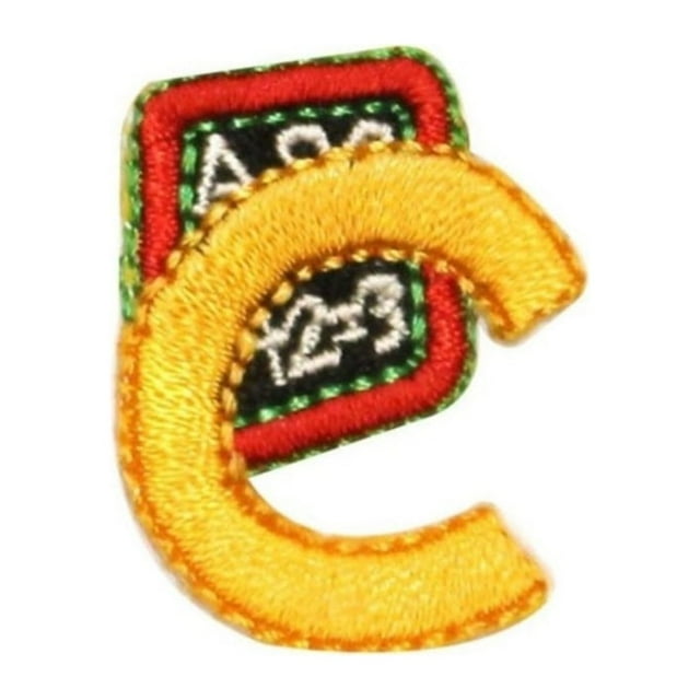 ID 0994B Small Letter C Reading Patch School Grade Embroidered Iron On ...
