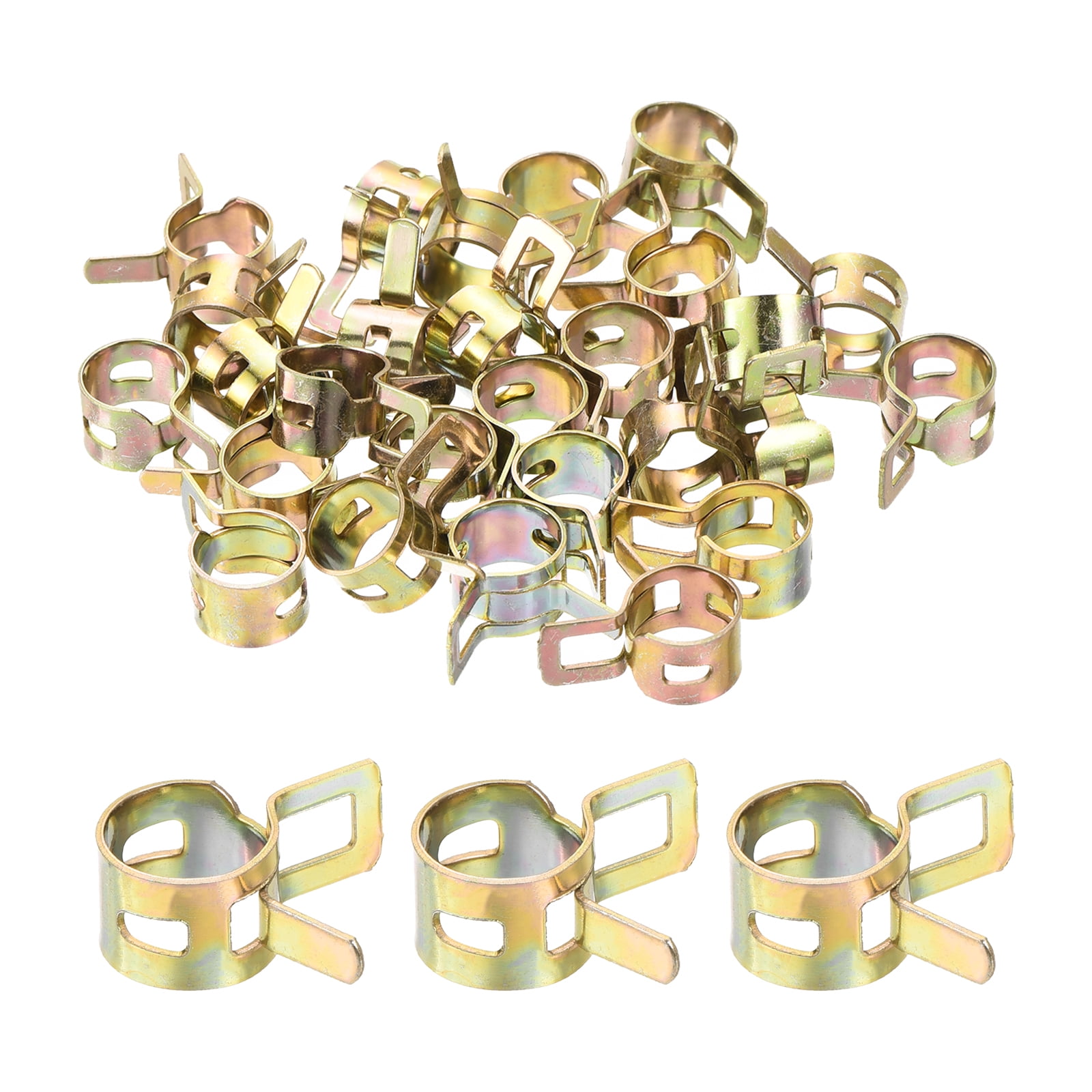 ID 10mm 3/8inch Fuel Line Hose Clips, Pipe Clamps,Spring Hose Clamp,Low ...