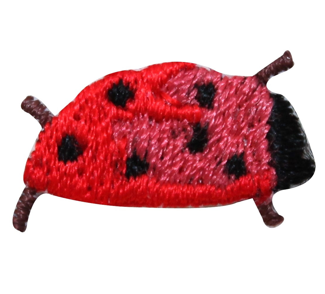 ID 1249 Lot of 3 Tiny Ladybug Patch Bug Insect Spot Embroidered Iron On ...