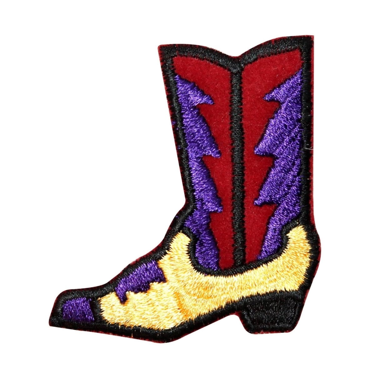 ID 1363 Fancy Cowboy Boot Patch Line Dancing Symbol Embroidered Iron On ...