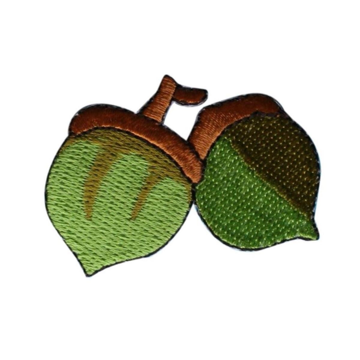 ID 1390 Pair of Acorns Growing Patch Fall Nut Tree Embroidered Iron On ...