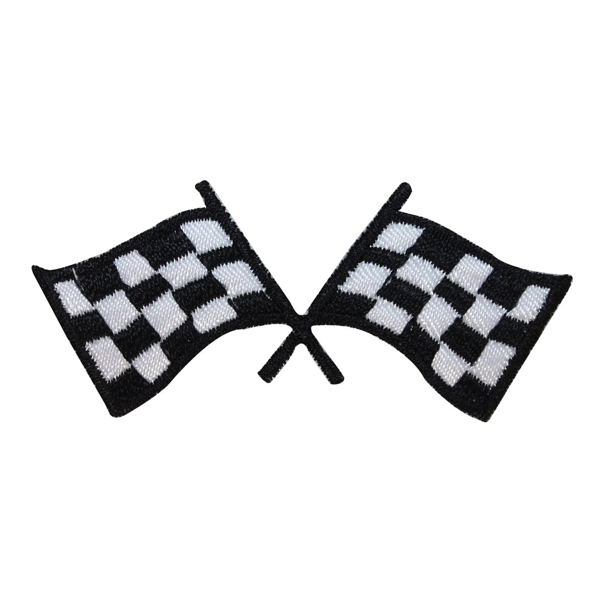 ID 1494 Checkered Racing Flag Patch Win Finish Race Embroidered Iron On ...