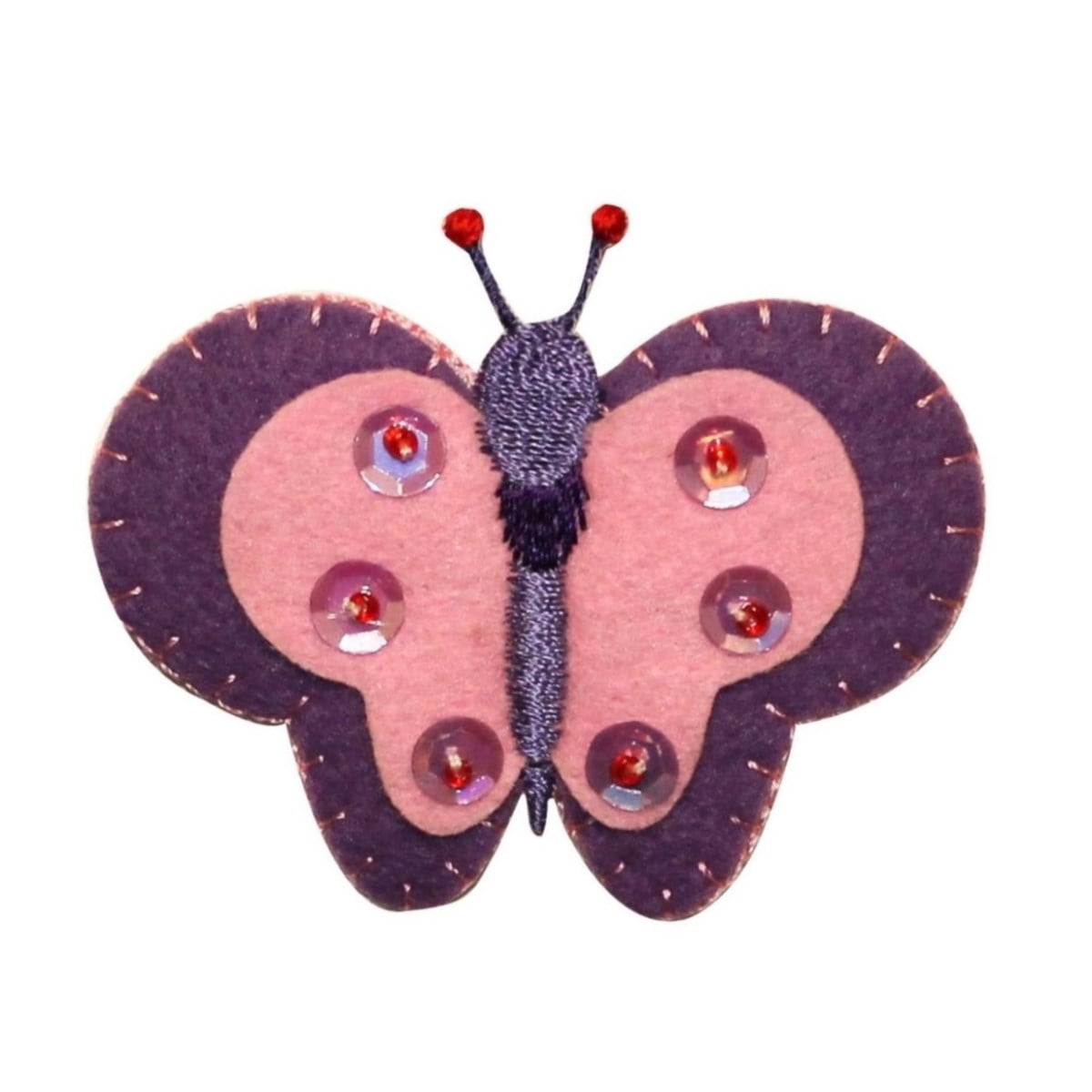 ID 2050 Felt Butterfly Patch Garden Fairy Bug Insect Sequin Iron On ...
