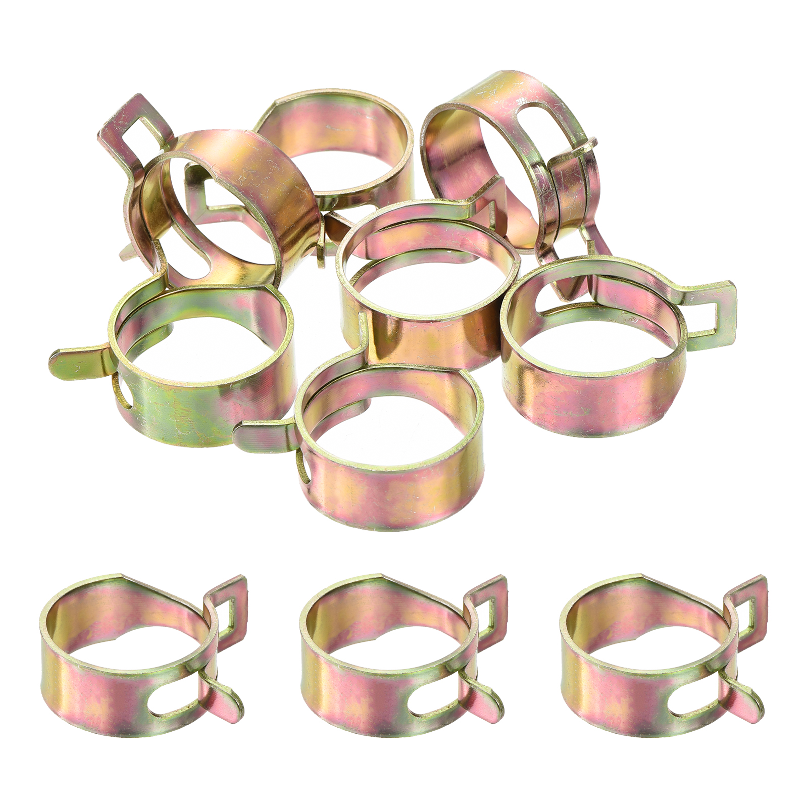 ID 25mm 1inch Fuel Line Hose Clips, Pipe Clamps,Spring Hose Clamp,Low Pressure Air Clamp,Pack of ...