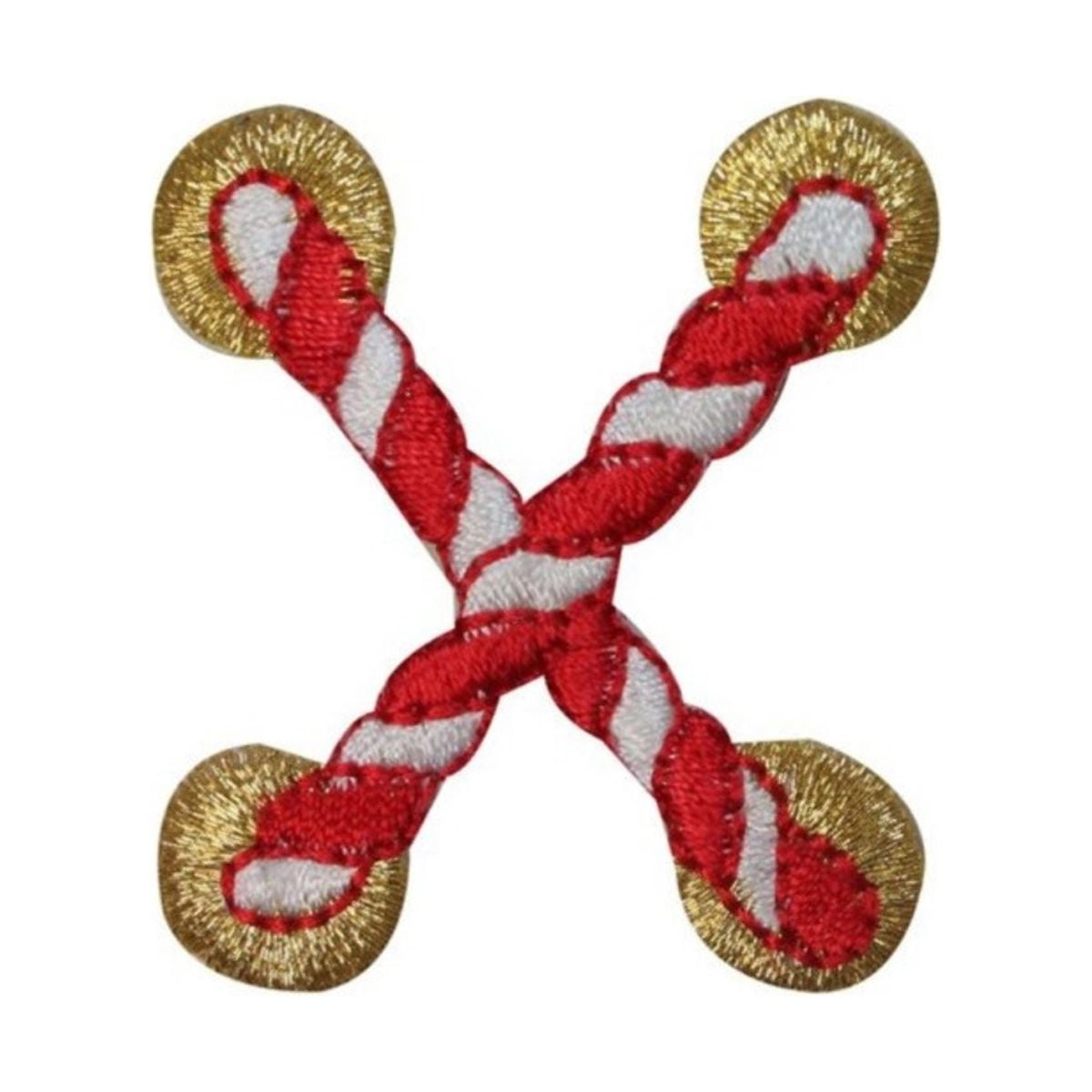 ID 2685A Nautical Crossed Rope Patch Sail Boat Ship Embroidered Iron On ...