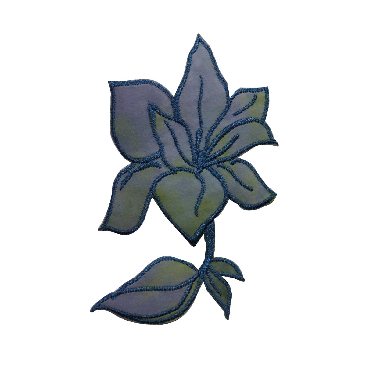 ID 3650 Lily Flower Patch Bloom Garden Craft Emblem Embroidered Iron On ...