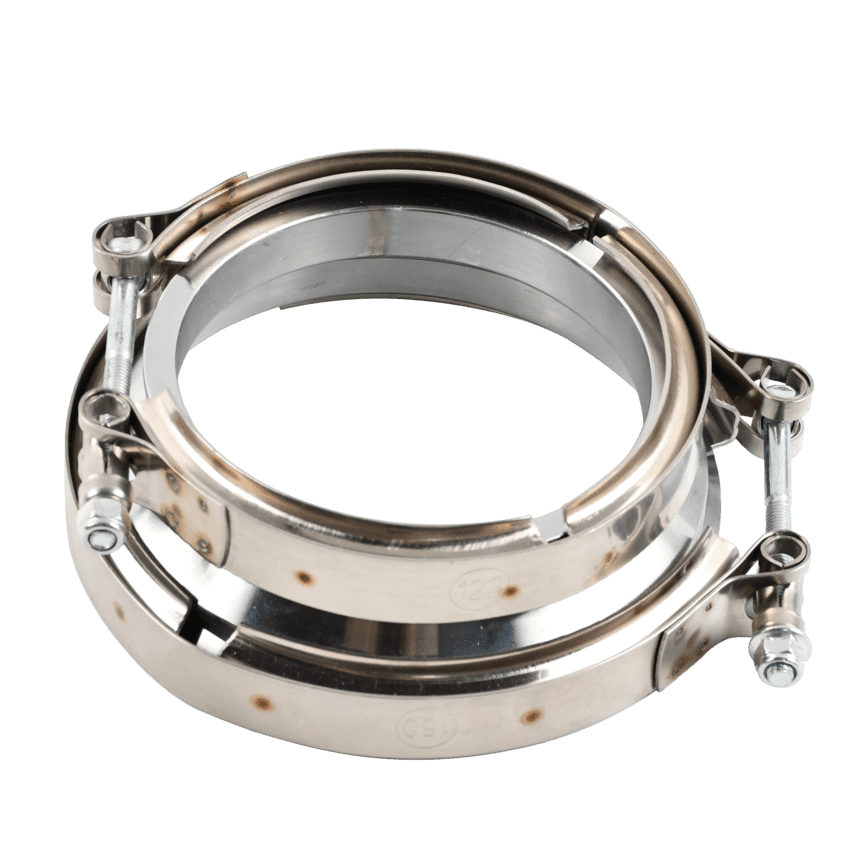 ID 4" to OD 5" Steel Exhaust V-band Flange Clamp Adaptor Reducer 3.0 ...