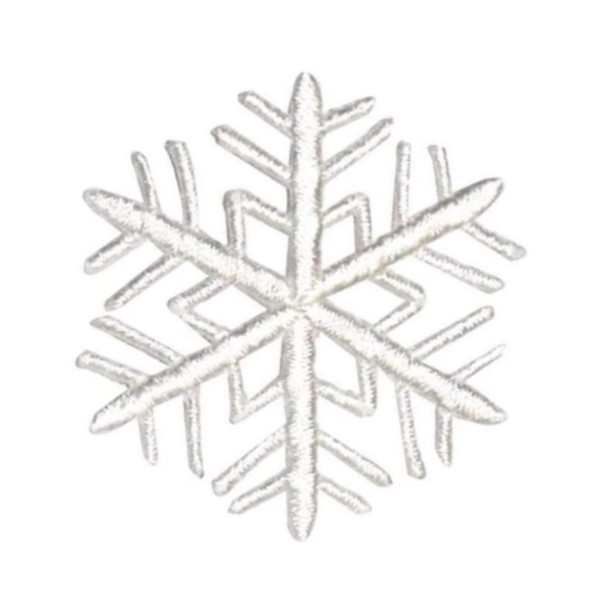 ID 8137 Snowflake Patch Winter Christmas Snow Ice Embroidered Iron-On ...