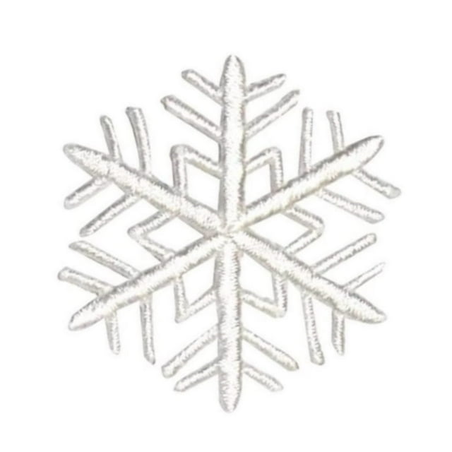 ID 8137 Snowflake Patch Winter Christmas Snow Ice Embroidered Iron-On ...