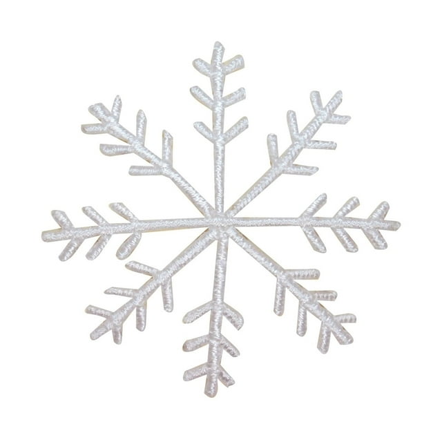ID 8142 Winter Snowflake Patch Christmas Snow Ice Embroidered Iron On ...