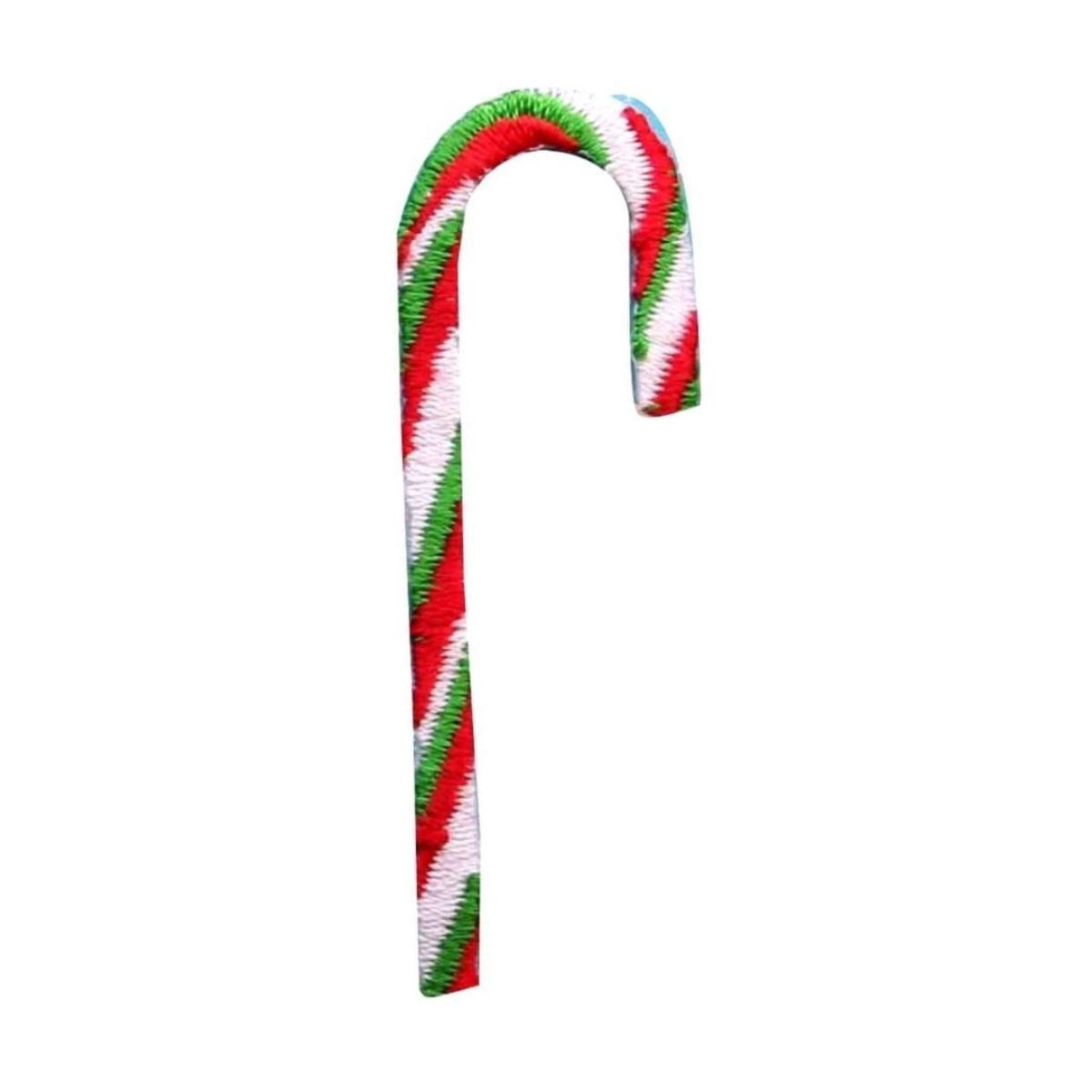 ID 8187B Candy Cane Patch Festive Decoration Decor Embroidered Iron On ...