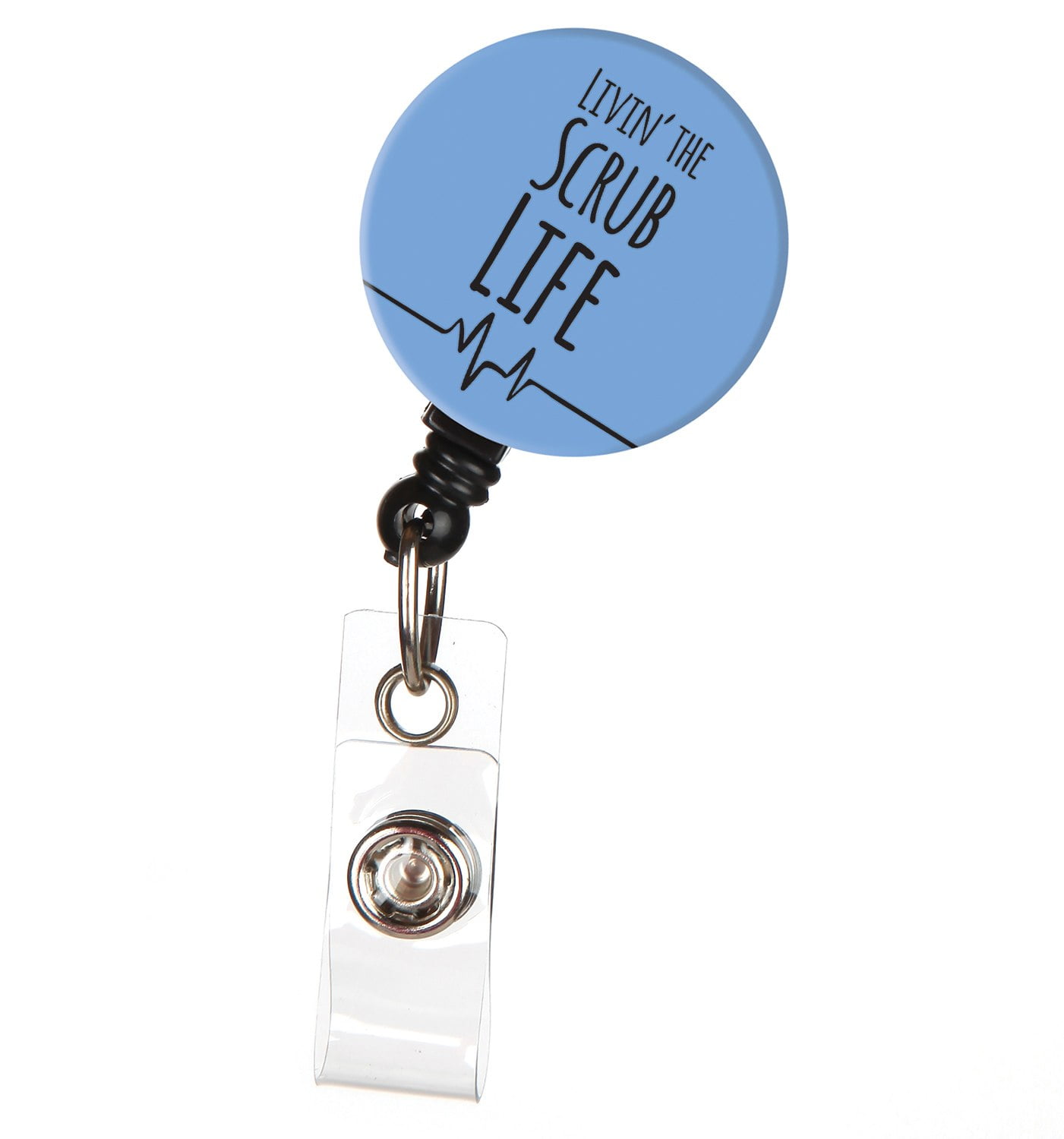 ID Avenue Retractable Badge Holder 32" Livin' The Scrub Life ID Badge ...