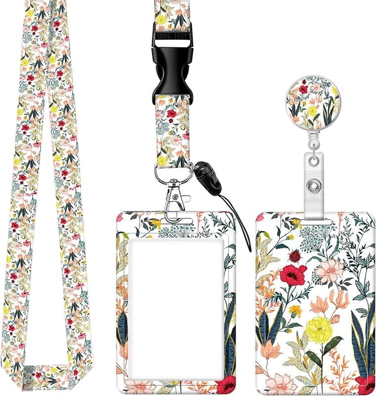 ID Badge Holder with Lanyard - Fashionable ID Card Holders with ...