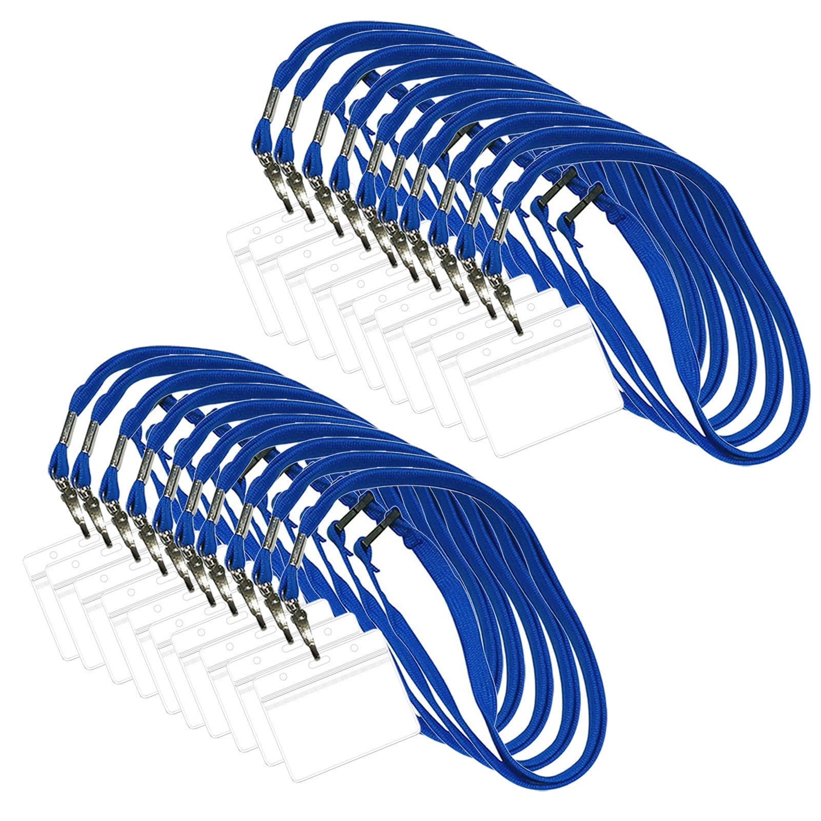 ID Badge Holder with Lanyards,Clear Plastic Name Tags Badge ID d ...