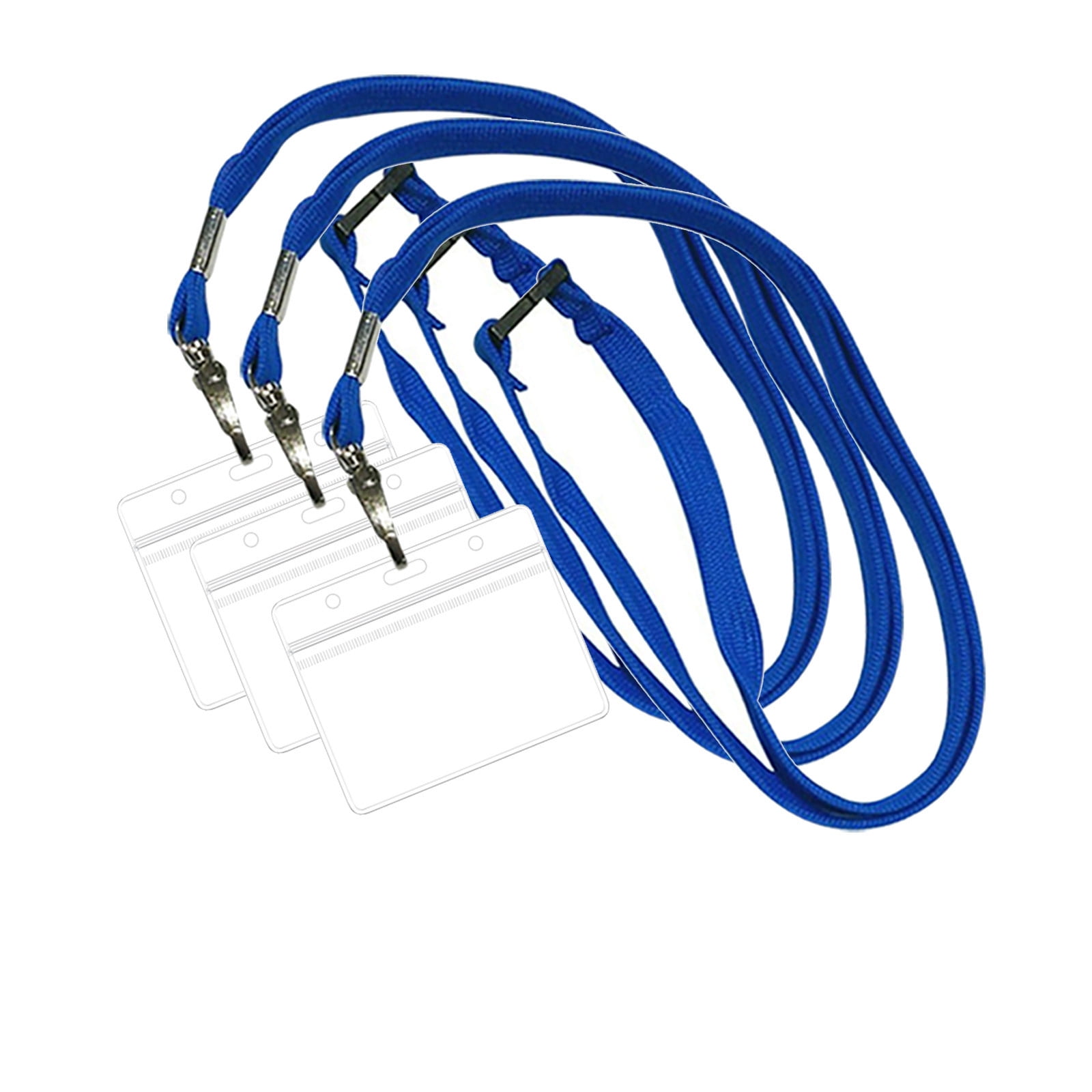 ID Badge Holder with Lanyards,Clear Plastic Name Tags Badge ID d ...