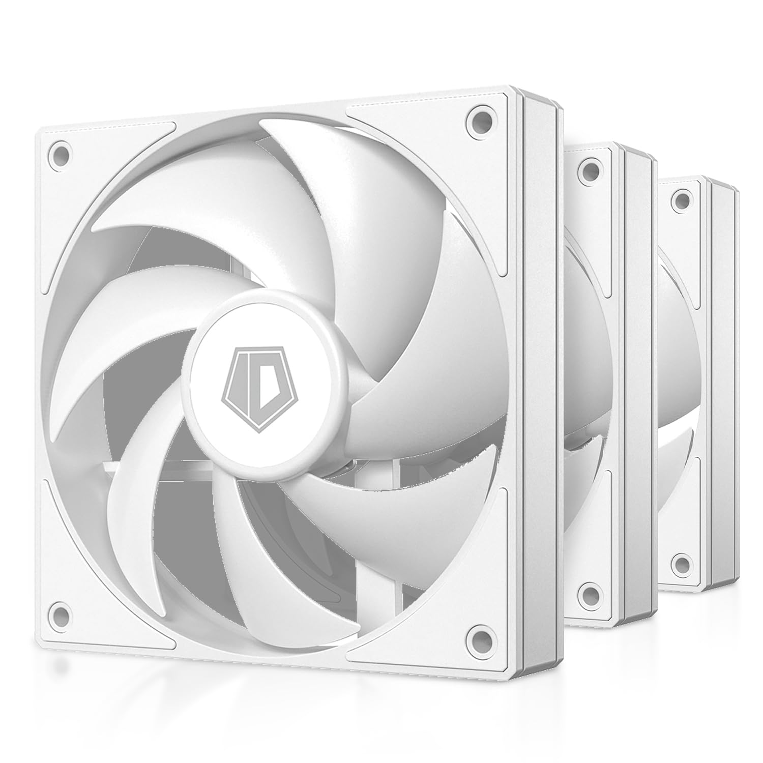 ID-COOLING AF-125-W Trio 120mm RRF12 Case Fans 3 Pack FDB PC Fans Daisy ...