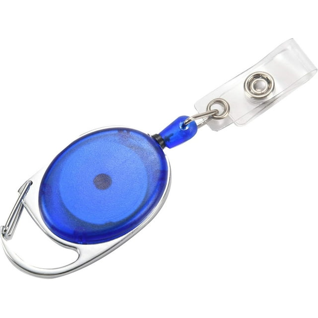 ID Card Holder Winder with Belt Clip Retractable Carabiner ID Business ...