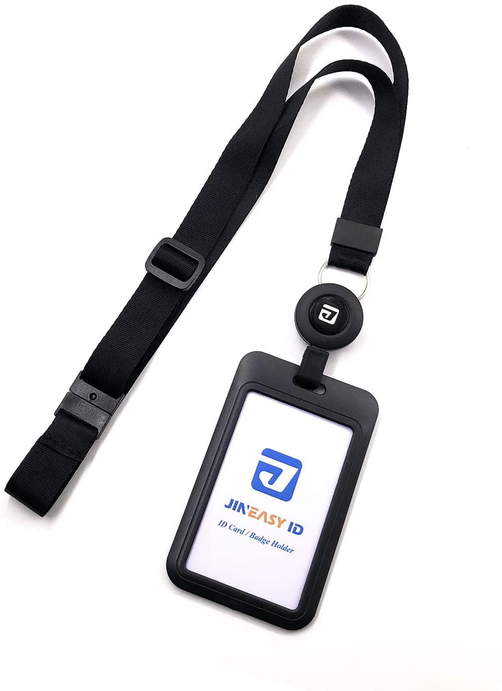 ID Hard Plastic Slide Open Id Card Holder with Heavy Duty Breakaway ...