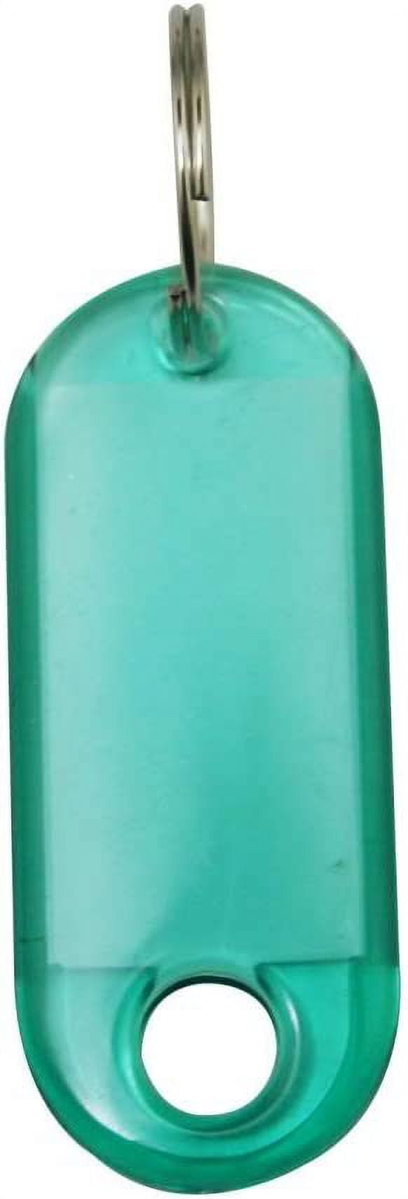 ID Labels Tags with Label Window Ring Holder Color Transparent Green ...