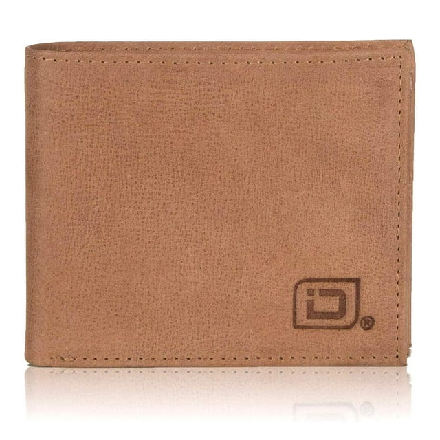 ID Stronghold Mens RFID Leather Wallet - Bifold with ID Window ...