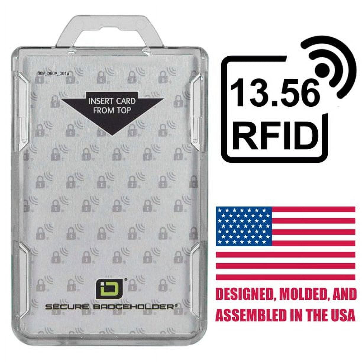 ID Stronghold RFID Blocking Badge Holder - Duolite 2 Card - Poly ...