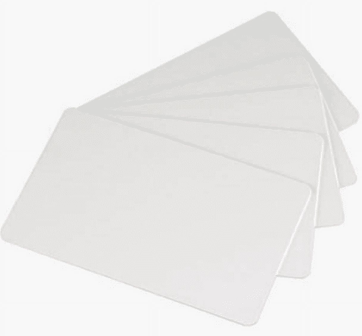 ID Zone Premium White Blank Plastic PVC Cards for ID Badge Printers ...