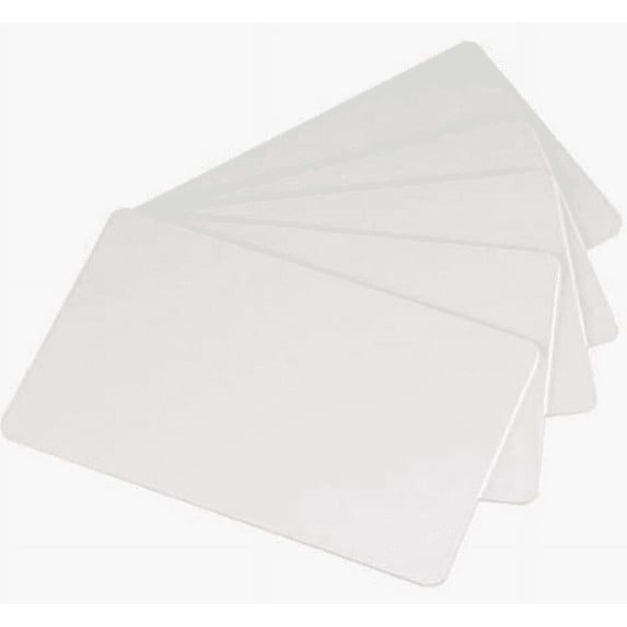 ID Zone Premium White Blank Plastic PVC Cards for ID Badge Printers ...