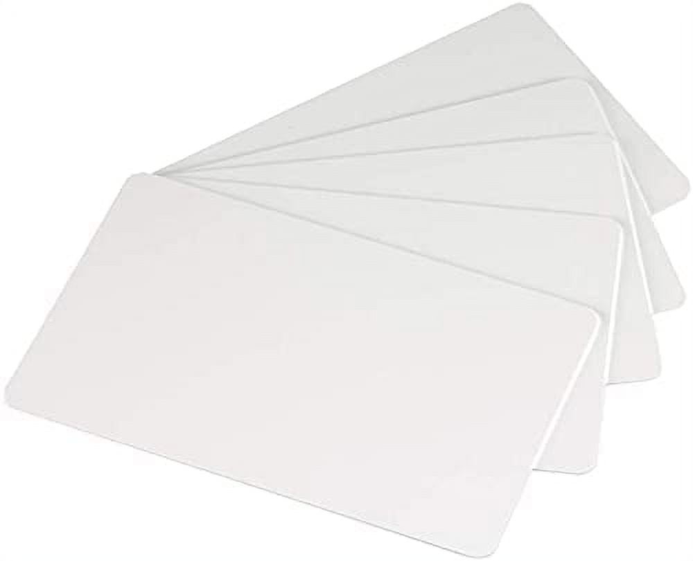 ID Zone Premium White Blank Plastic CR80 30 Mil PVC Cards for ID Badge ...