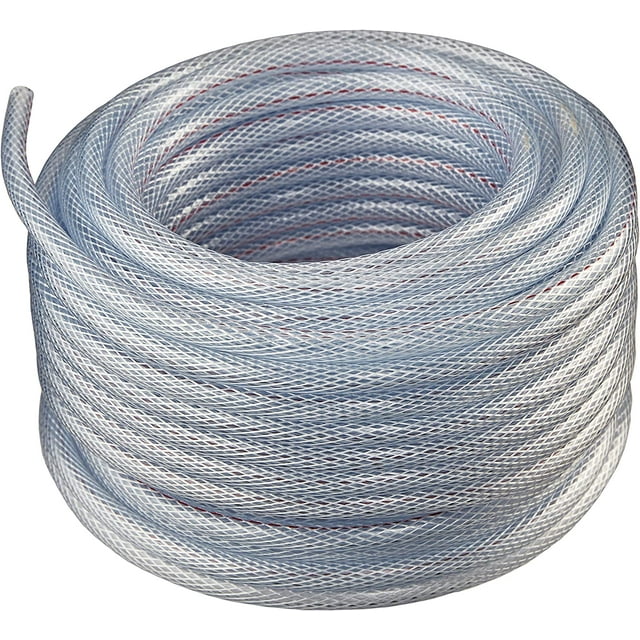 ID x 100 ft) Flexible Non Toxic Clear High Pressure, Reinforced, PVC ...