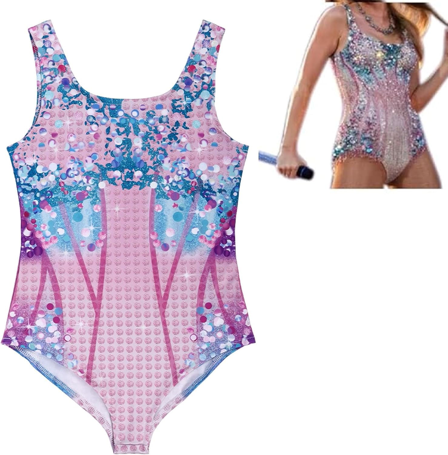 IDA IRENE Girls Swimsuit Party Singer Costume Concert Outfit Kids All ...