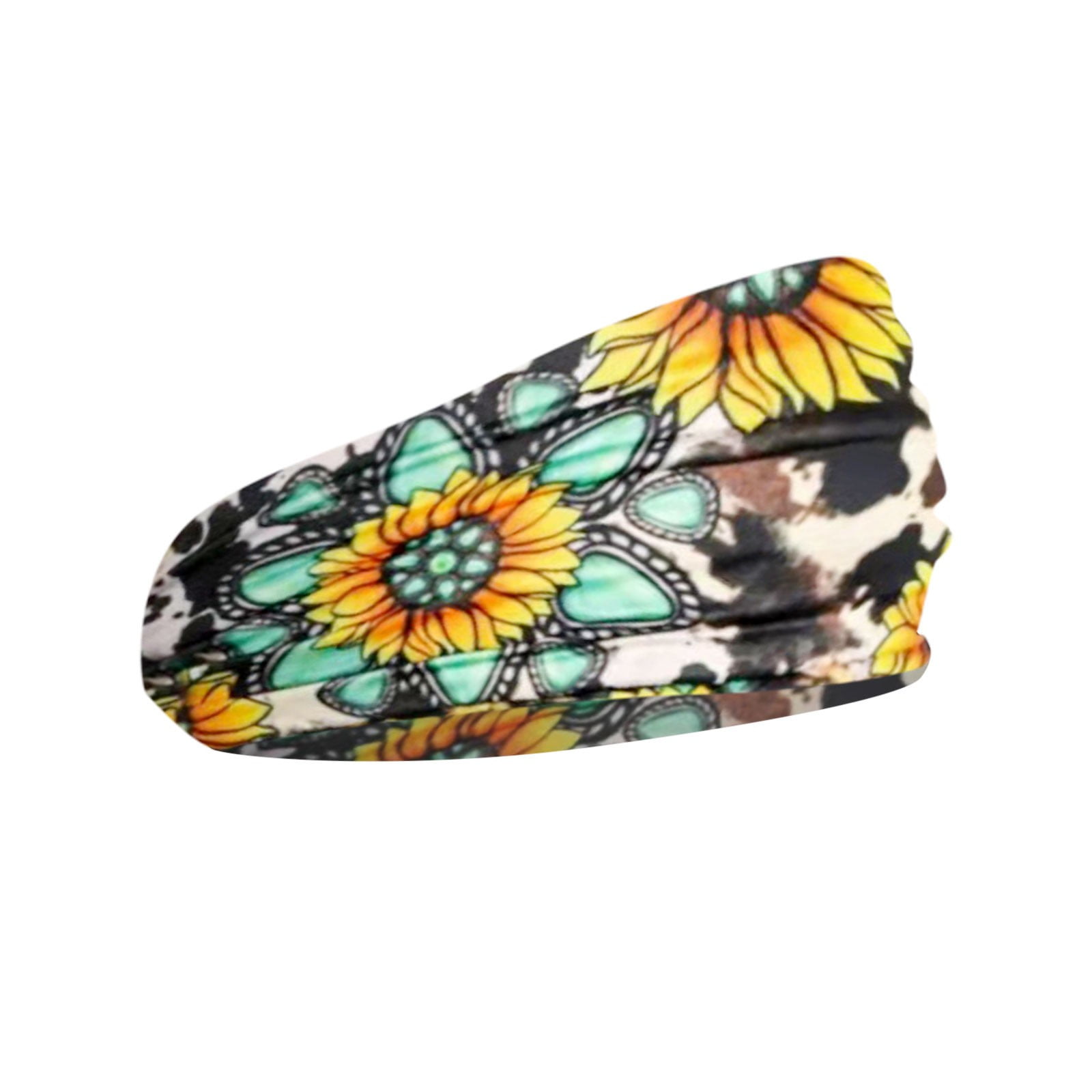 IDALL Bandanas for Women,Head Scarf Women Print Headband Elastic Head ...