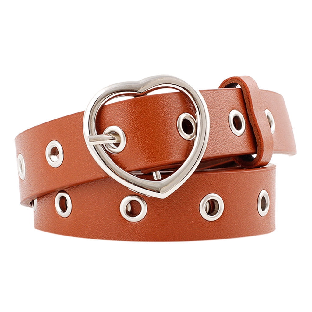 IDALL Belts for Women,Western Belts Women Ladies Vintage Heart Buckle ...