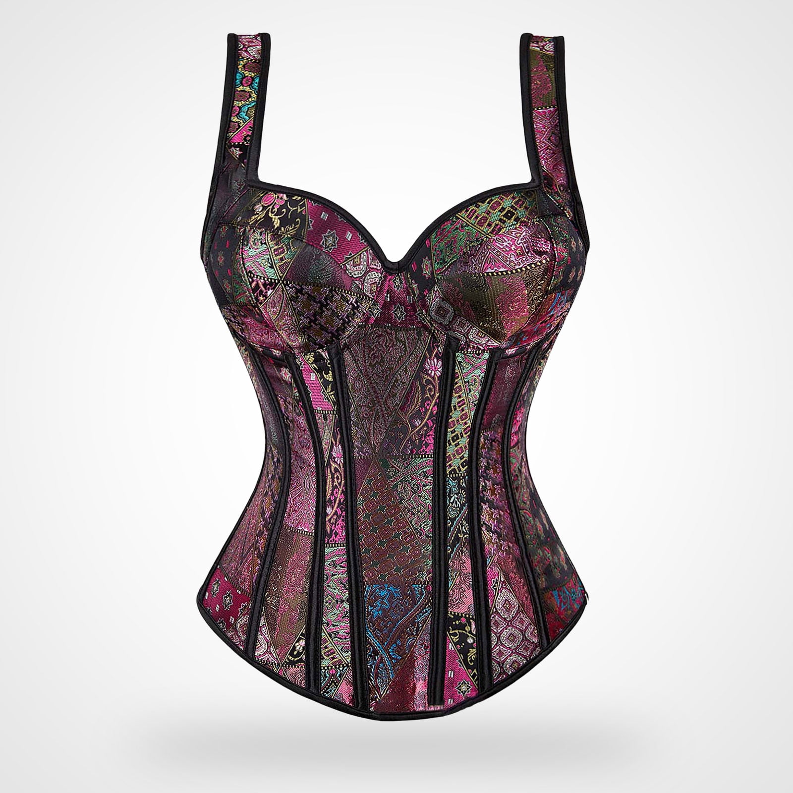 IDALL Corset Tops for Women Shapewear Tummy Control Corset Top Gothic ...