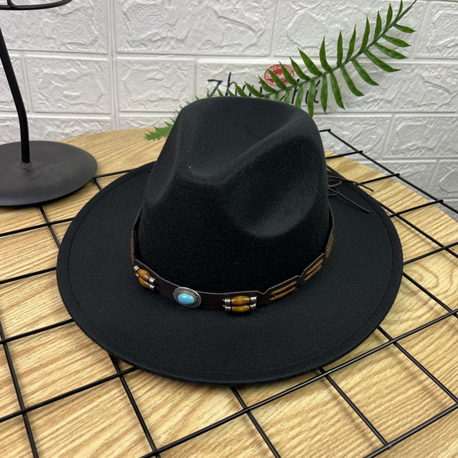 IDALL Cowboy Hat,Hats for Women Fashion Fedora Fedoras Men Wide For ...
