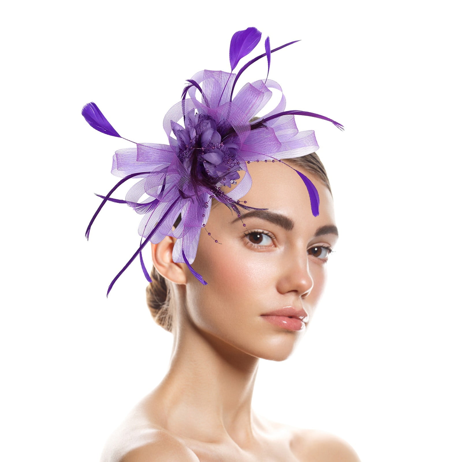IDALL Fascinators Hats 1920S Headpiece for Women Hats For Women Fascinators Womens Flower Hat ...