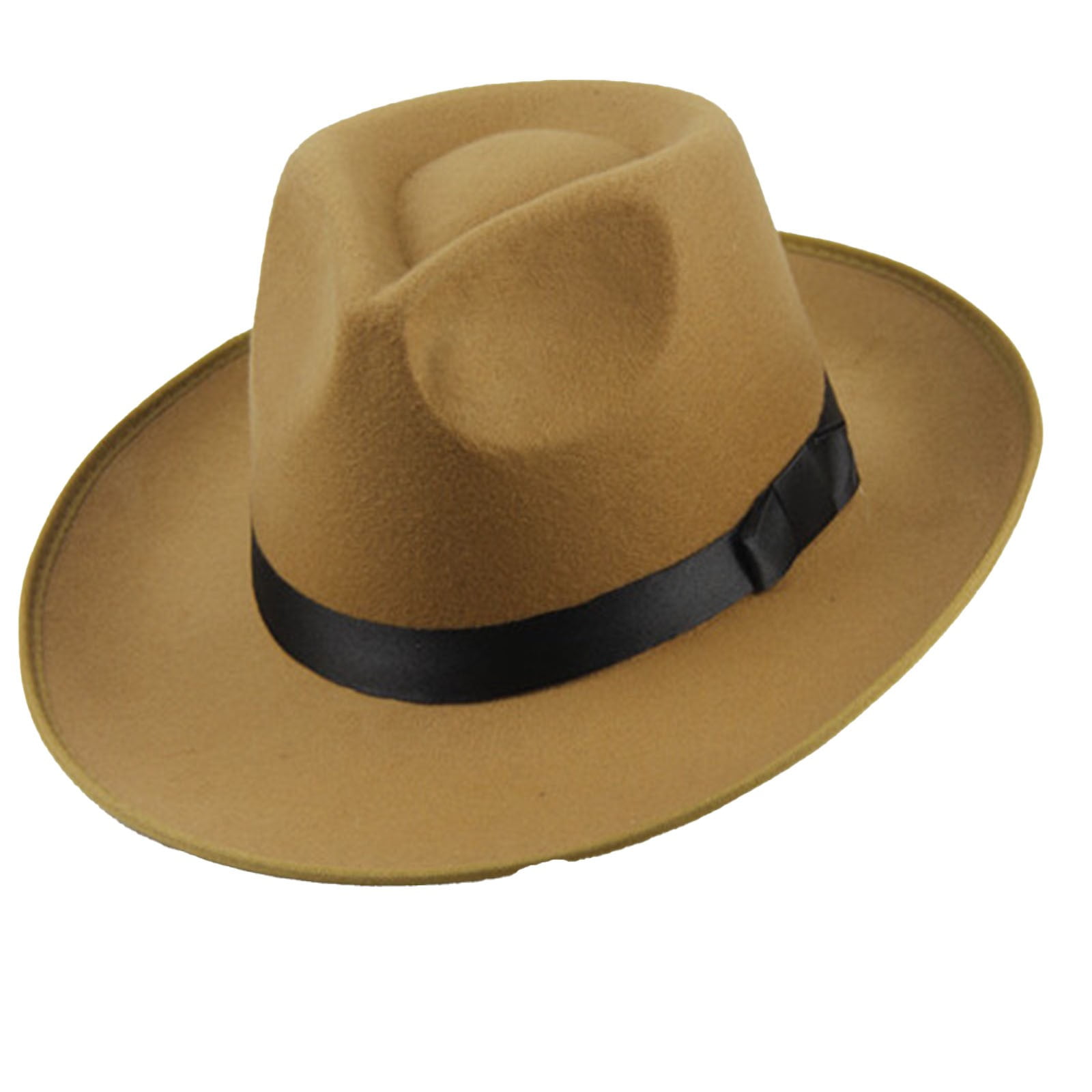 IDALL Fedora Hats for Men Wide Brim Hats Wide Brim Fedora Hats for ...