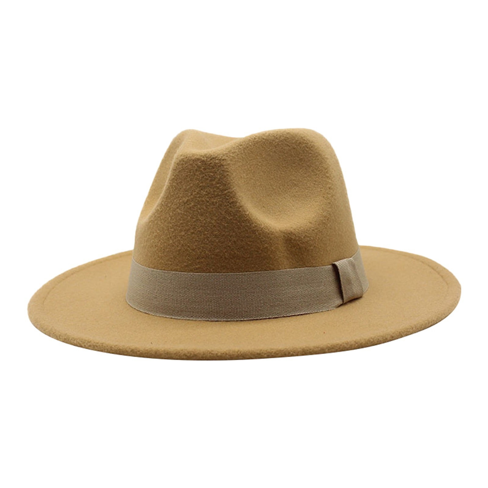 IDALL Fedora Hats for Men Wide Brim Hats Wide Brim Fedora Hats for ...