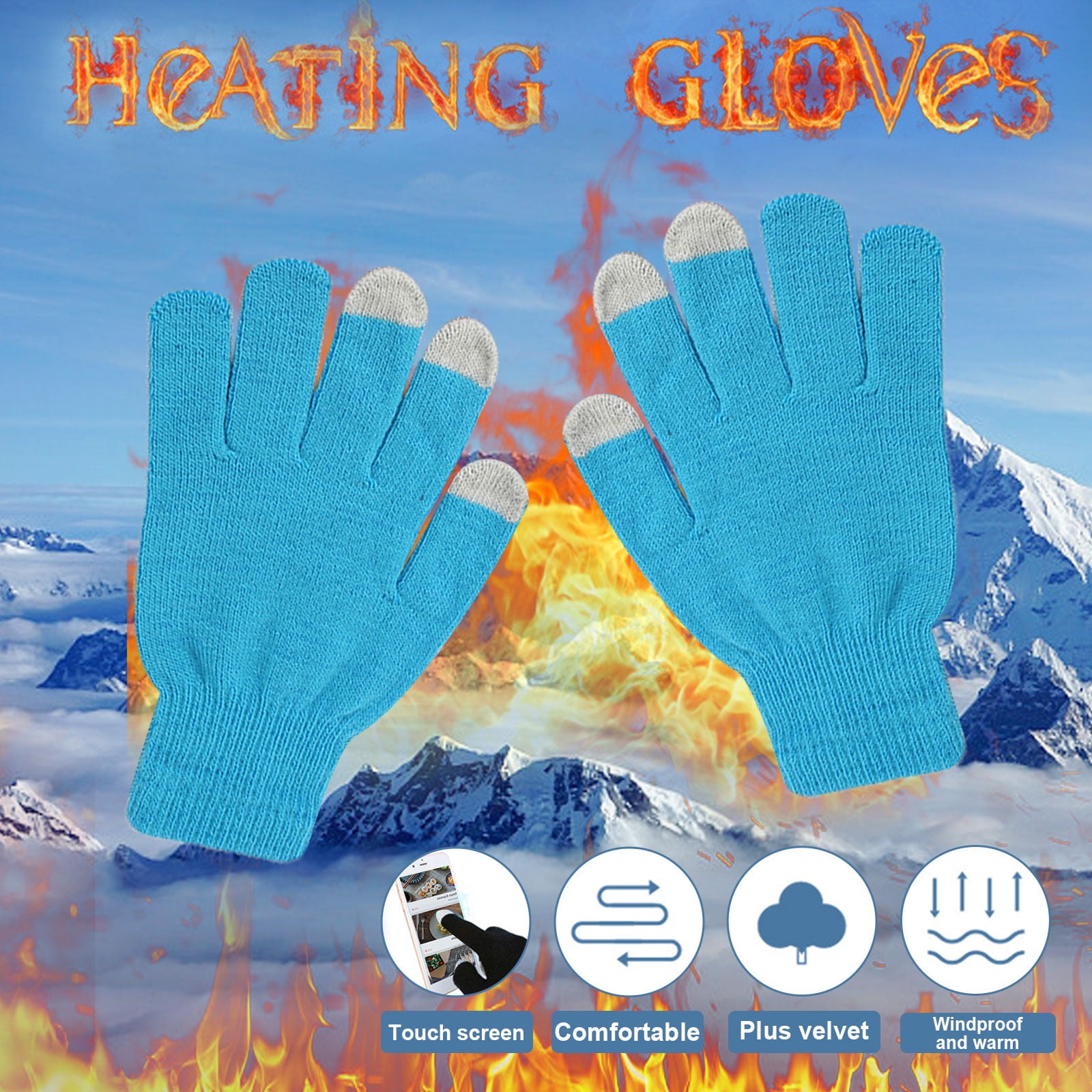 IDALL Gloves for Cold Weather,Winter Gloves Men's And Women's Non Slip ...