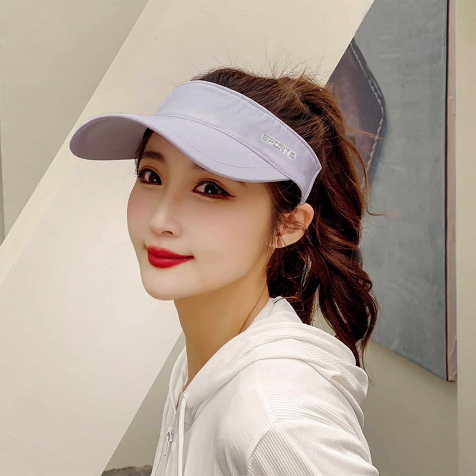 IDALL Hats for Women,Visor Hats Womens Empty Top Hat Outdoor Sports Sun ...