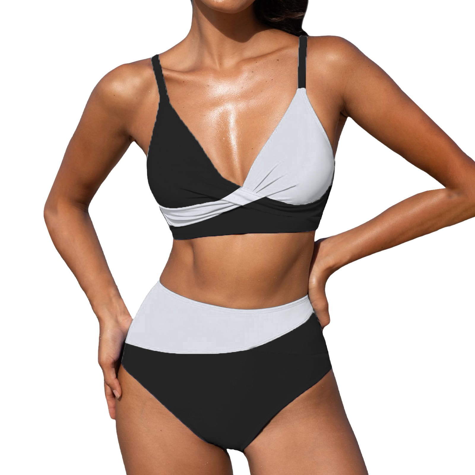 IDALL High Waisted Bikini Sets for Women Bathing Suit Womens High ...