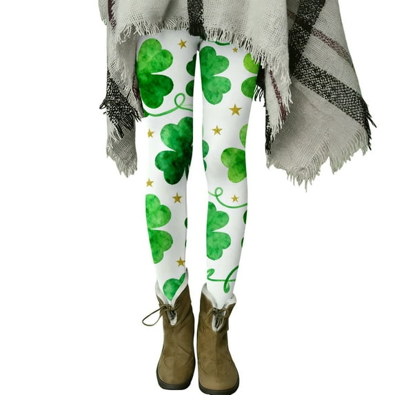 IDALL High Waisted St.Patrick's Day Leggings for Women Shamrock ...
