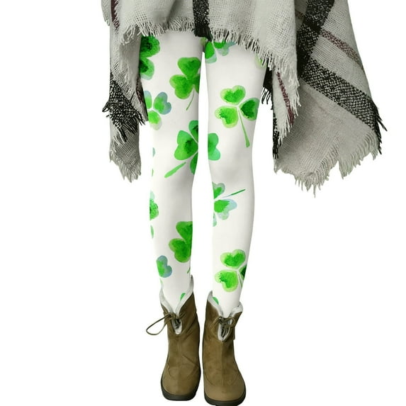 IDALL High Waisted St.Patrick's Day Leggings for Women Shamrock ...