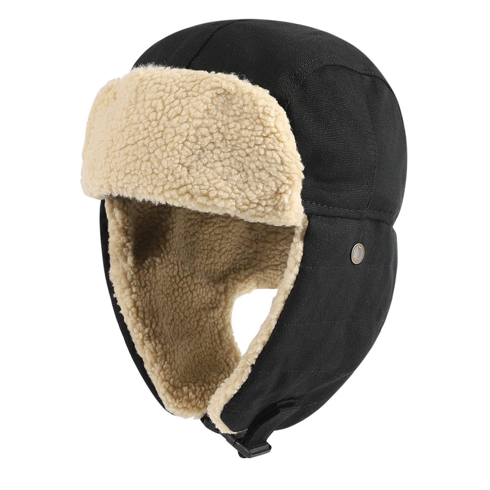IDALL Mens Hats,Winter Hats Women's Foldable Handmade Ear Protection ...