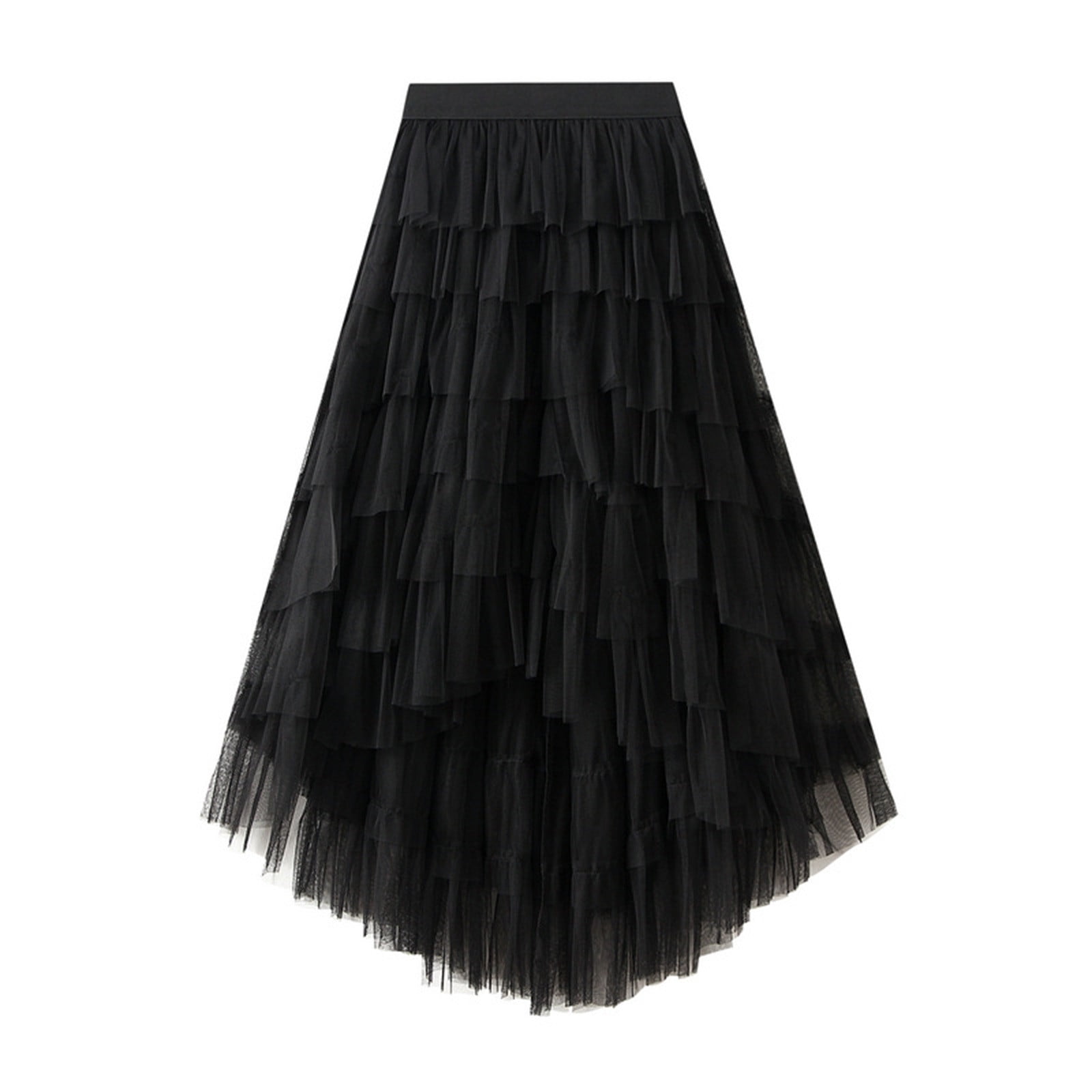 IDALL Midi Skirt,Women's Skirts Women's Tulle Skirt Ruffle Multilayer ...
