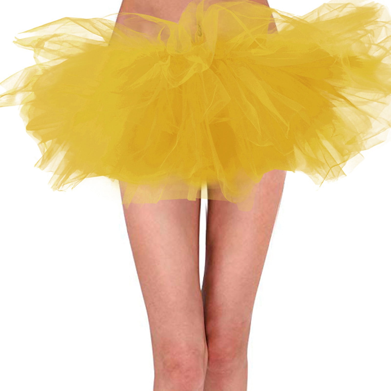 Idall Mini Skirttulle Skirts Adult Tulle Skirt 6 Layered Tutu Mini Ball Gown Skirt Women