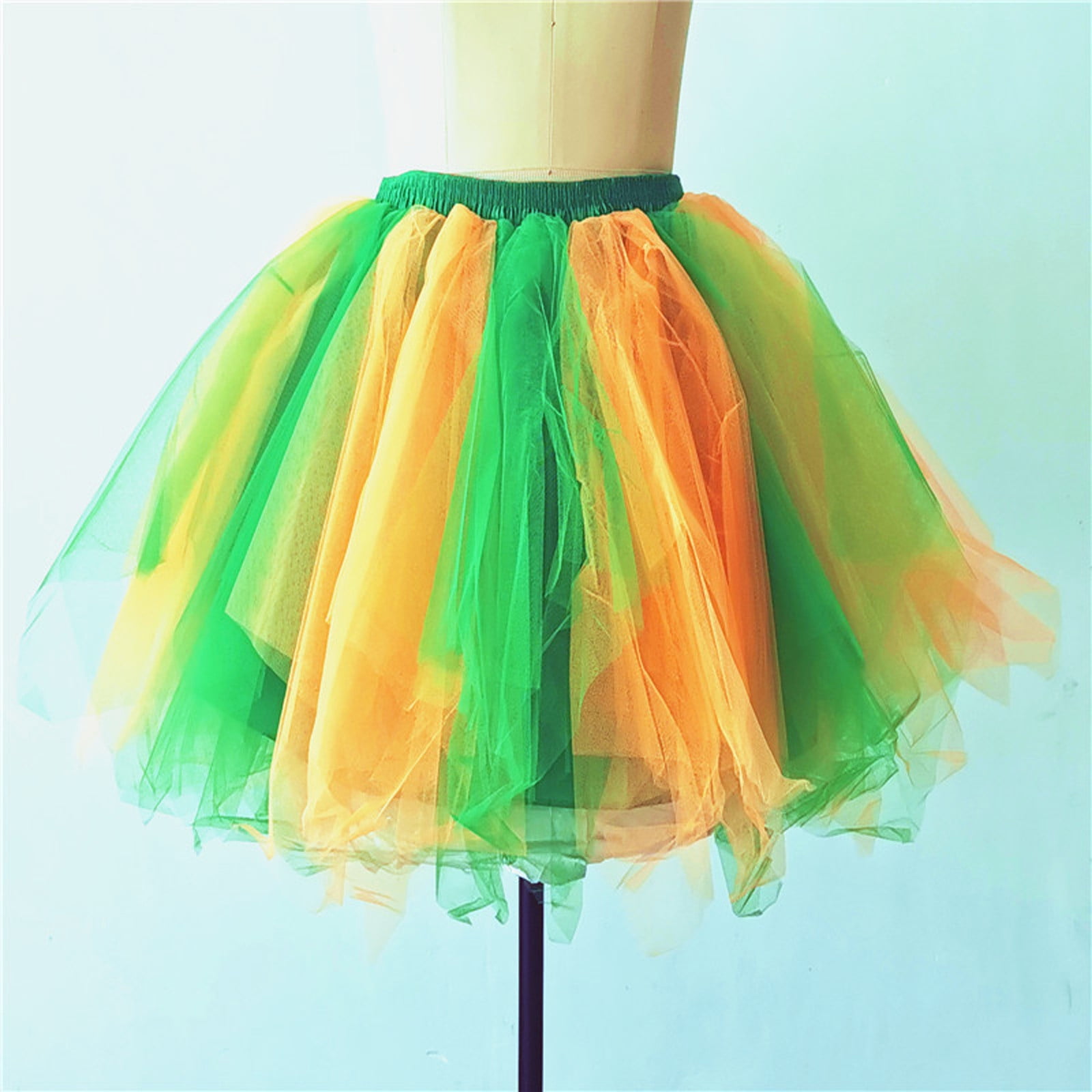 Idall Mini Skirt Tulle Skirts Women Classic Princess Fluffy Ballet