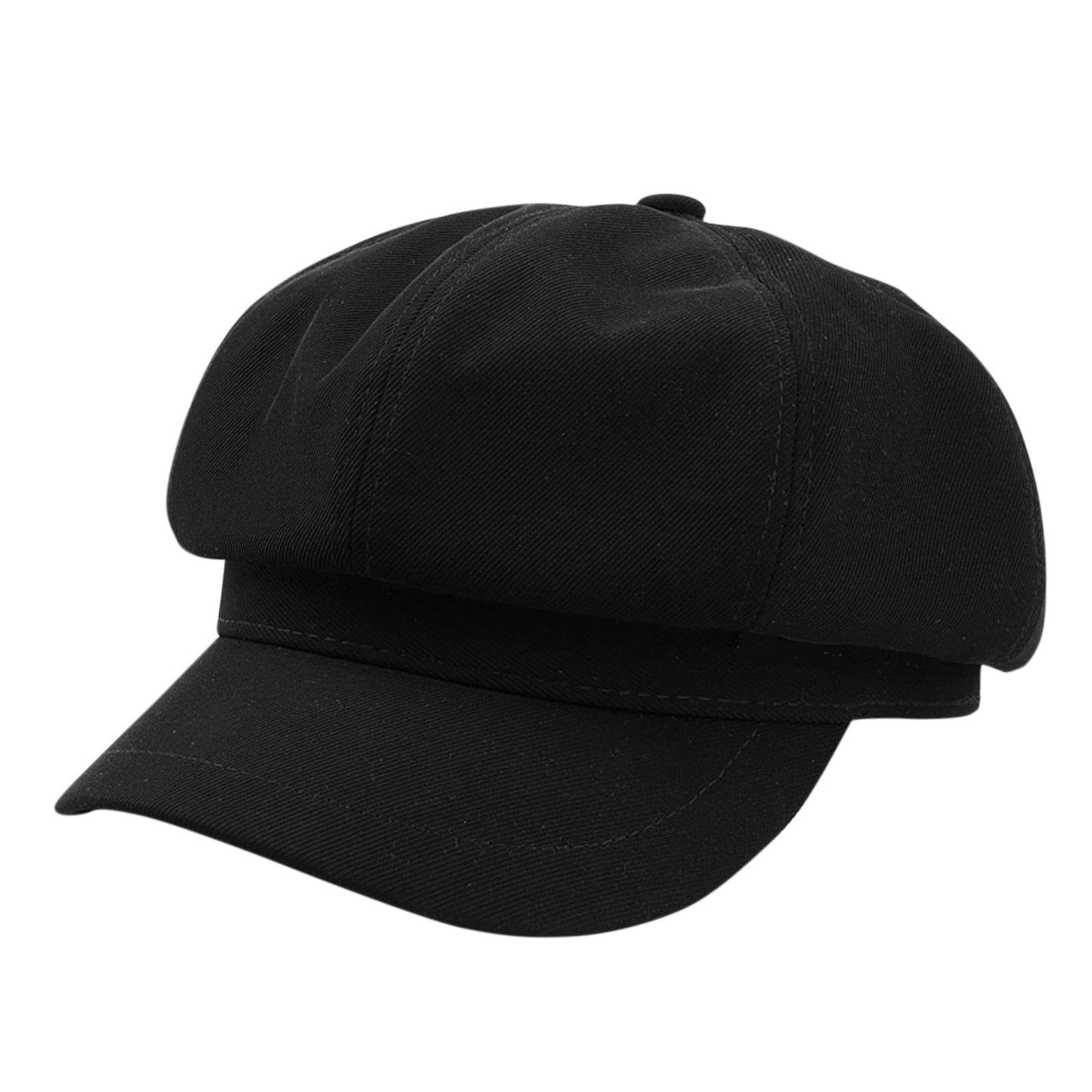 IDALL Newsboy Cap Beret Hats Female Casual Solid Caps Hard Edge Visors ...