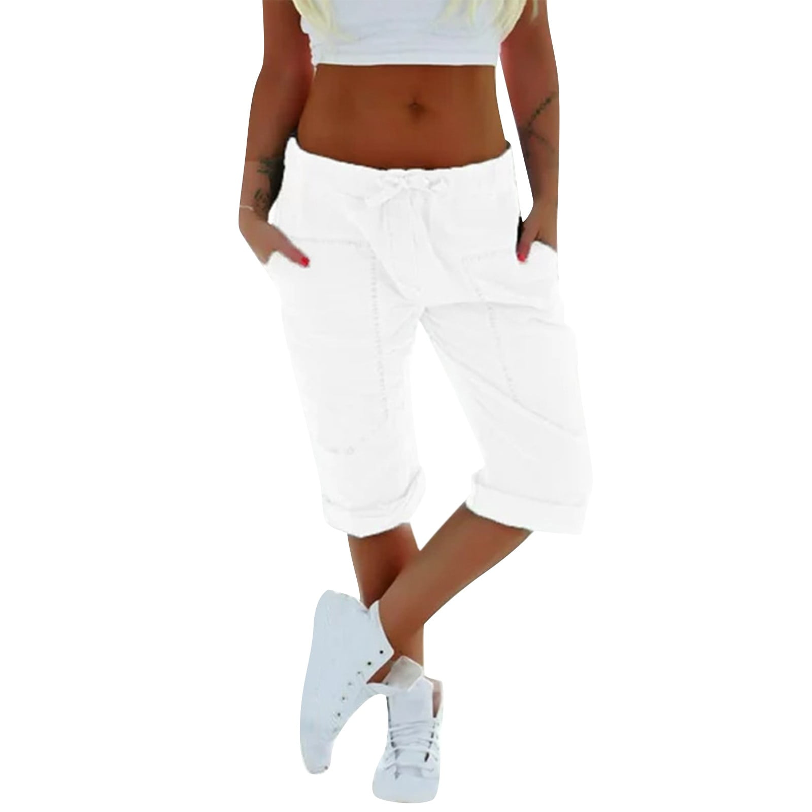 IDALL Plus Size Capris for Women Capri Pants for Women Womens Capris ...