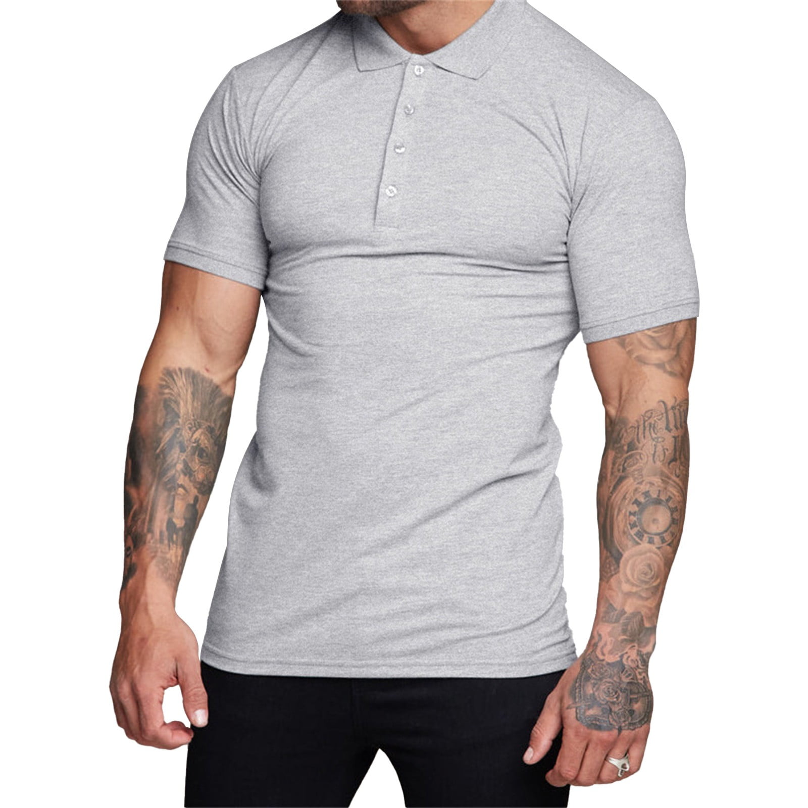 IDALL Polo Shirts for Men Golf Shirts for Men Compression Shirt Men men ...